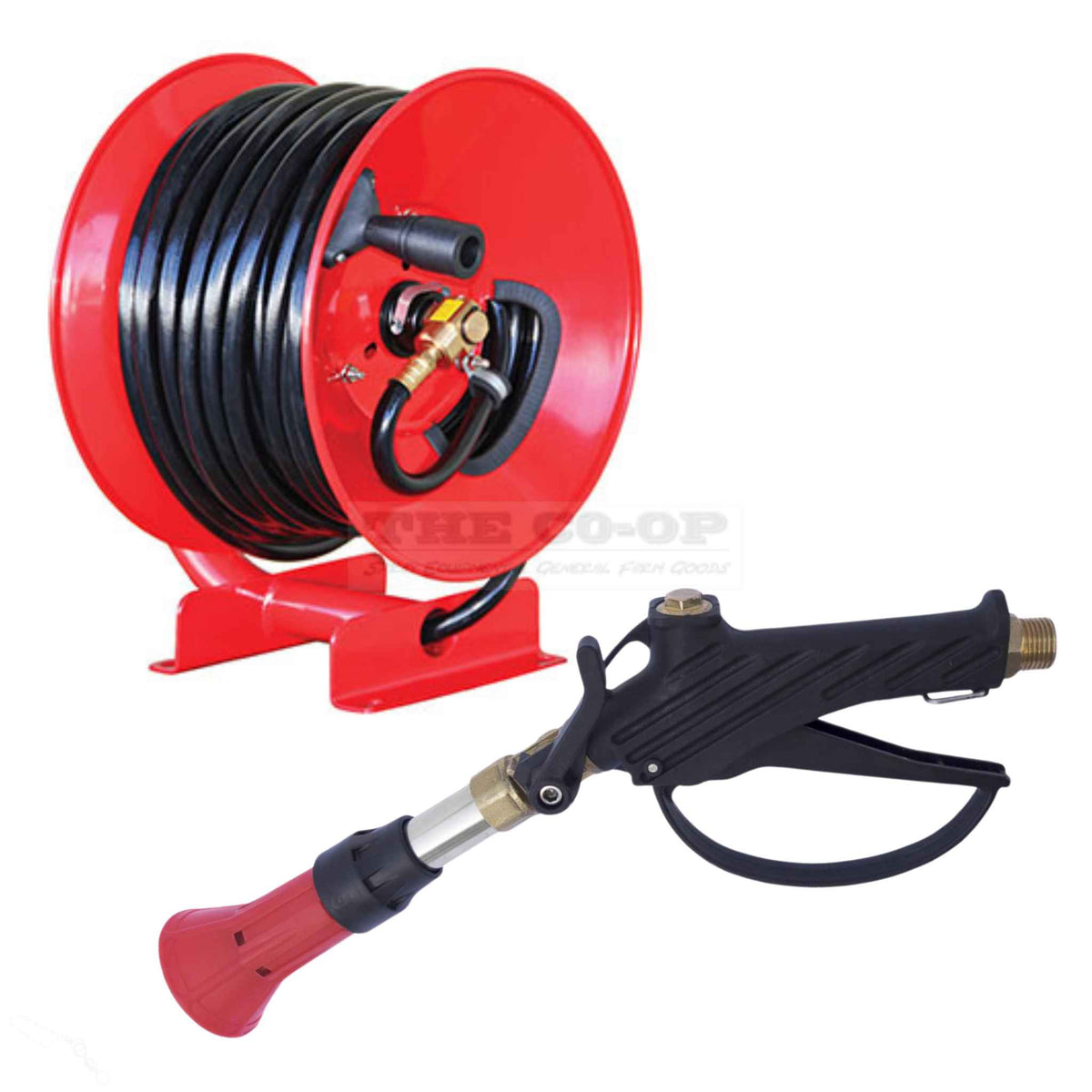 Silvan 30m Hose reel with Atomiser + Spray gun — The Co-Op