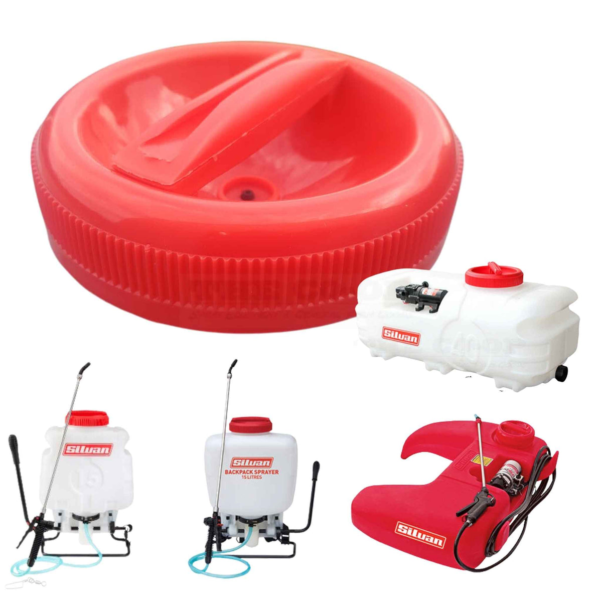 Silvan Tank Lid Red with handle — The Co-Op