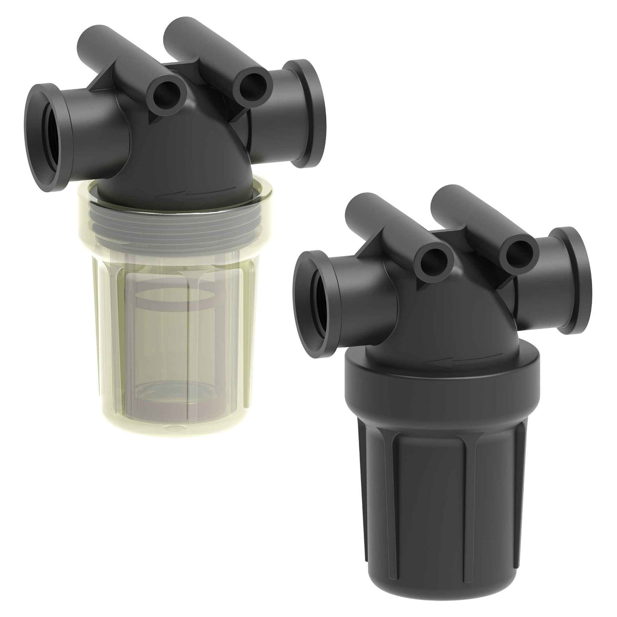 Mini Inline Pressure filter 1/2" Ports - 50 mesh with clear body — The ...