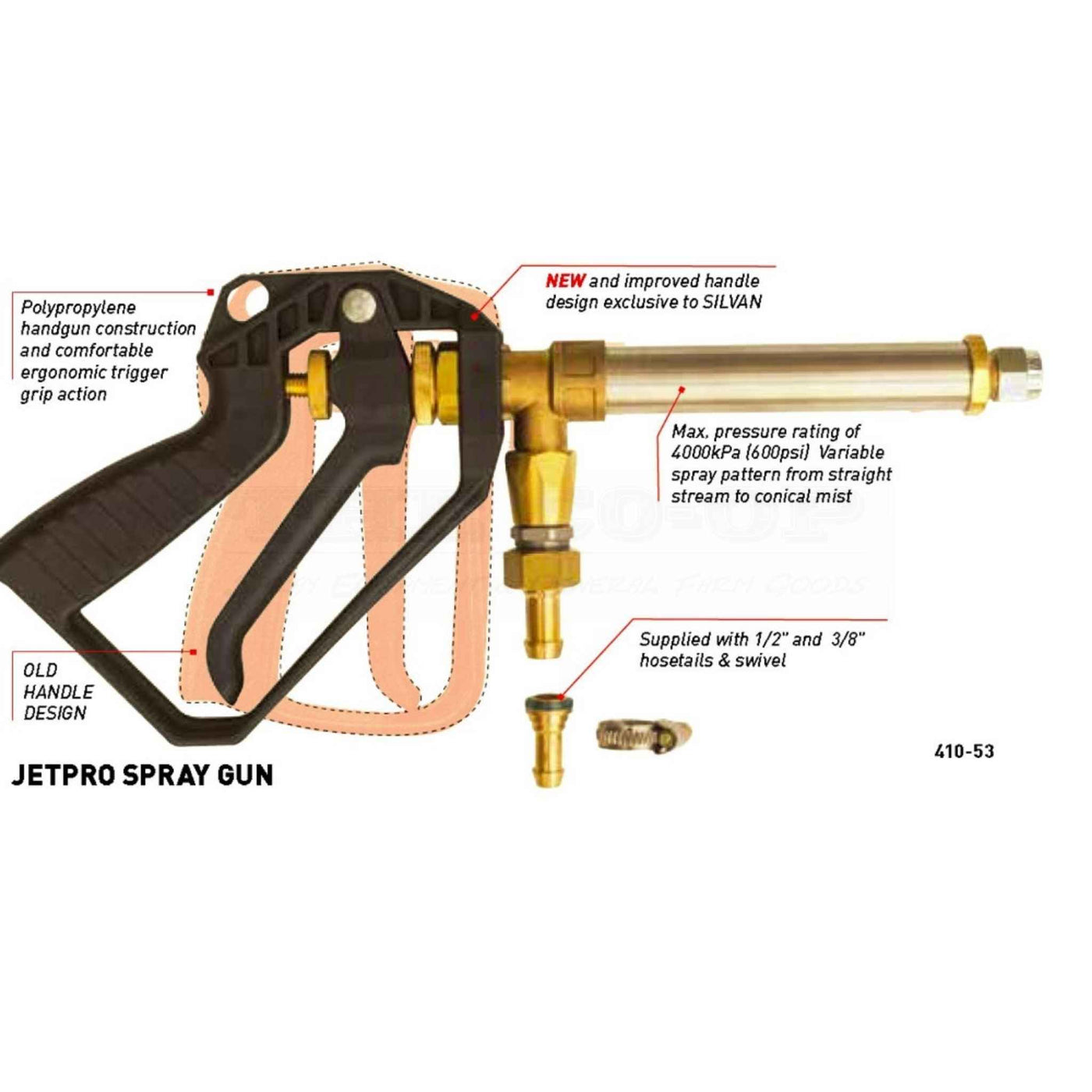 Silvan JetPro Spray-Gun 410-53 for commercial spot spray applications ...