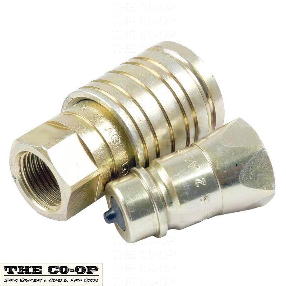 Hydraulic Quick Release Coupling Pair 1/2" BSP-F — The Co-Op