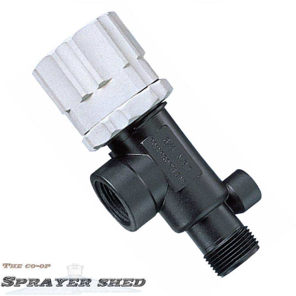 TeeJet plastic Pressure Relief/Regulating Valve with gauge port 23120 ...